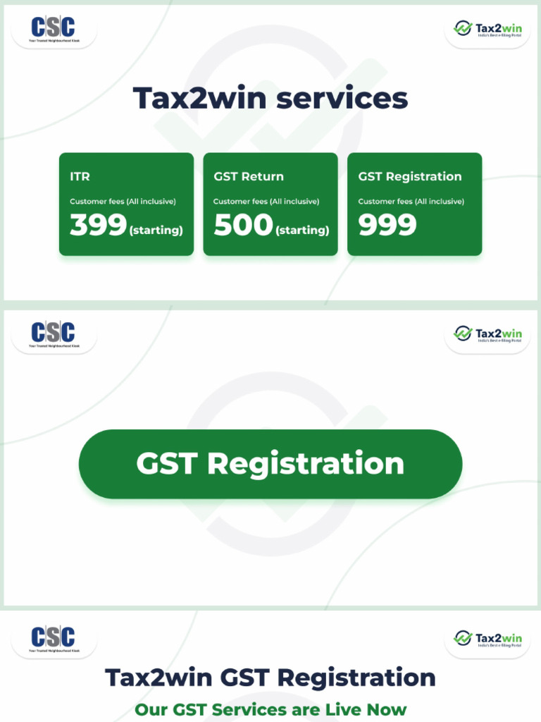 GST Registration and GST Return (English) Updated | PDF | Taxation ...