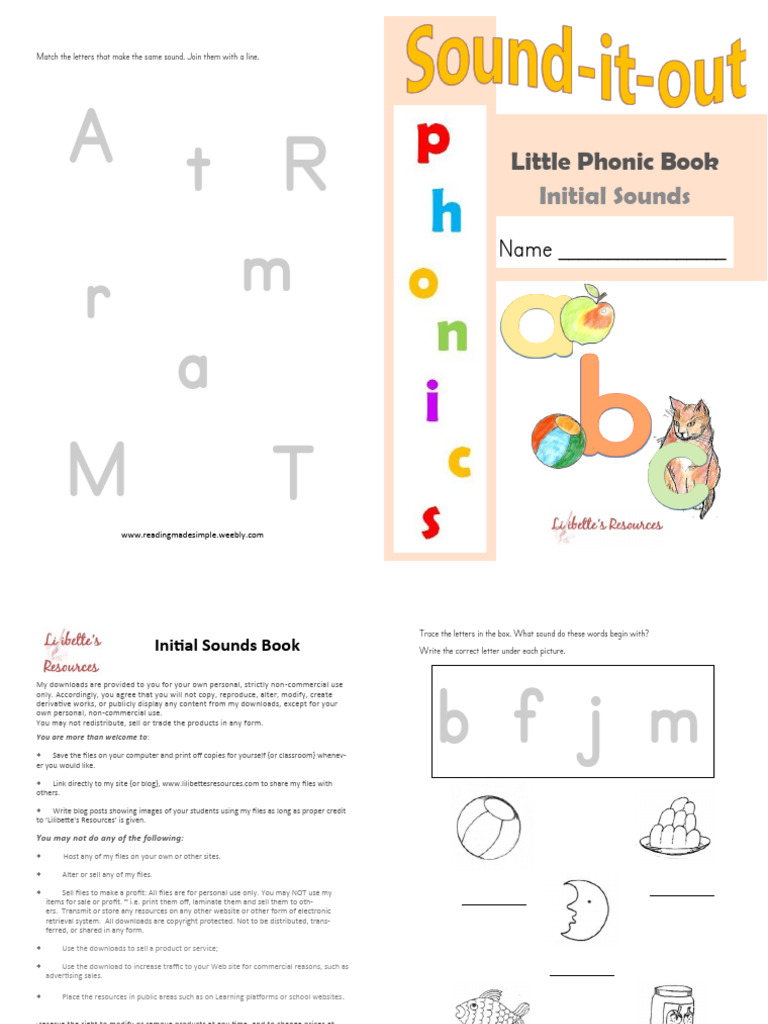Little Phonic Book Initial Sounds EYFS | PDF | Computer File | Computing