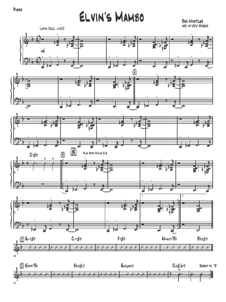 Elvin's Mambo-3 Horns & Rhythm | PDF