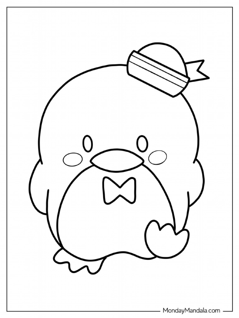 Sanrio Tuxedo Sam Coloring Sheet | PDF