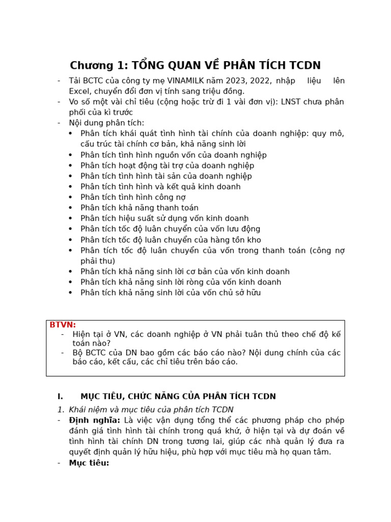 Phân Tích TCDN | PDF