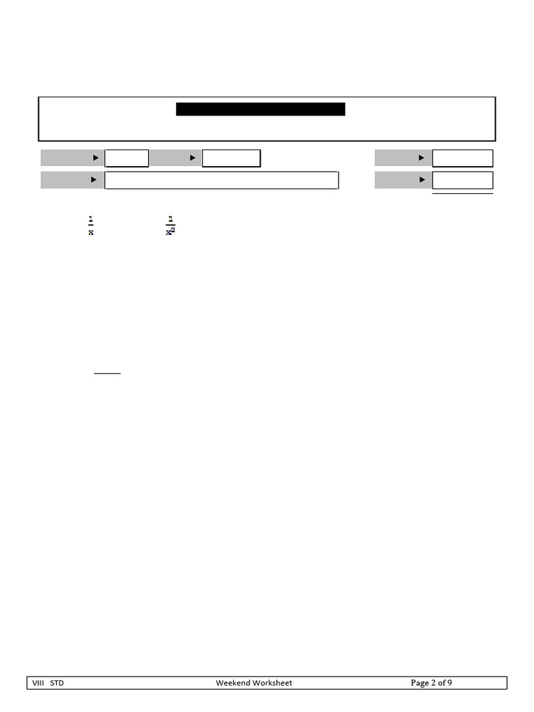 CBSE Class 8 Linear Equations in One Variable Worksheet 3 | PDF