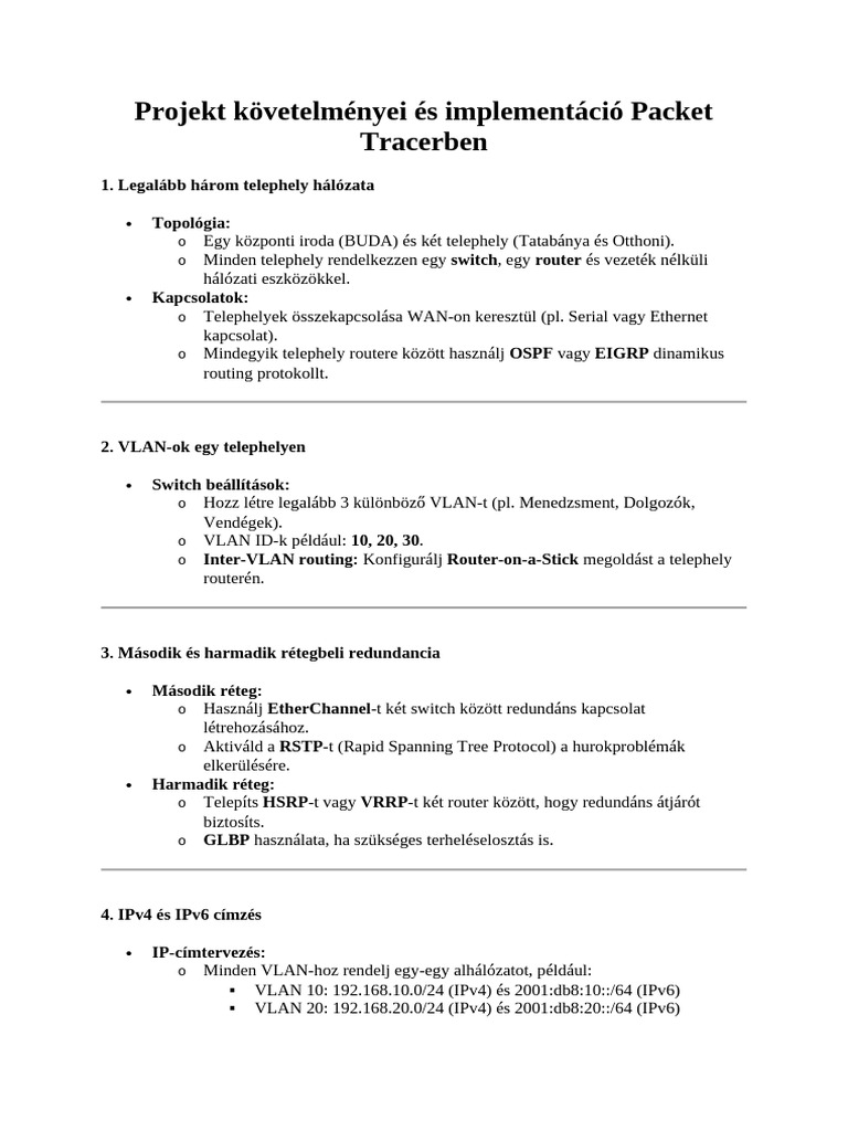 Projekt Terv | PDF