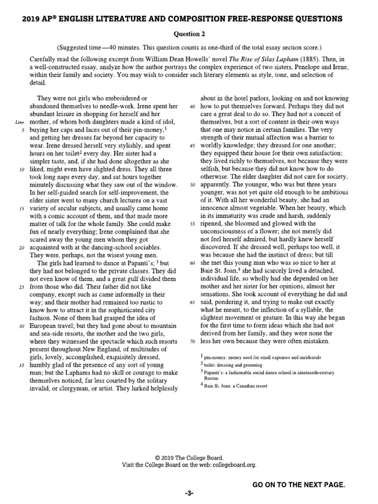 2019 Question 2 Prompt | PDF