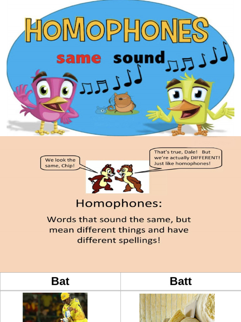 Homophones | PDF | Wood