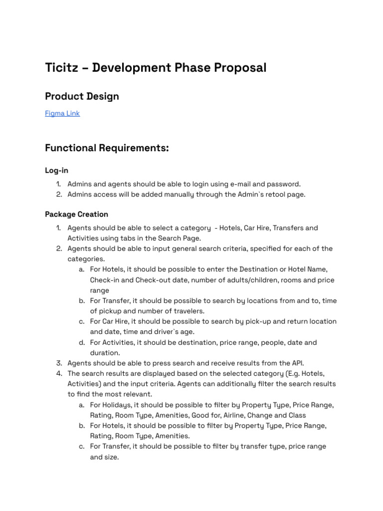 Ticitz Development Phase Proposal | PDF | Databases | Postgre Sql