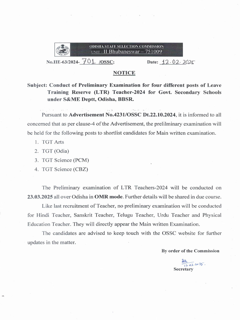 Notice For Prelim of LTR | PDF
