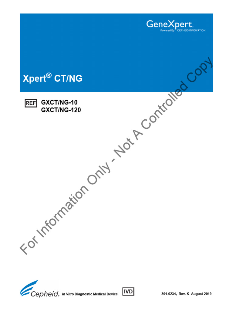 Xpert CTNG US ENGLISH Package Insert 301 0234 Rev K | PDF | Polymerase ...