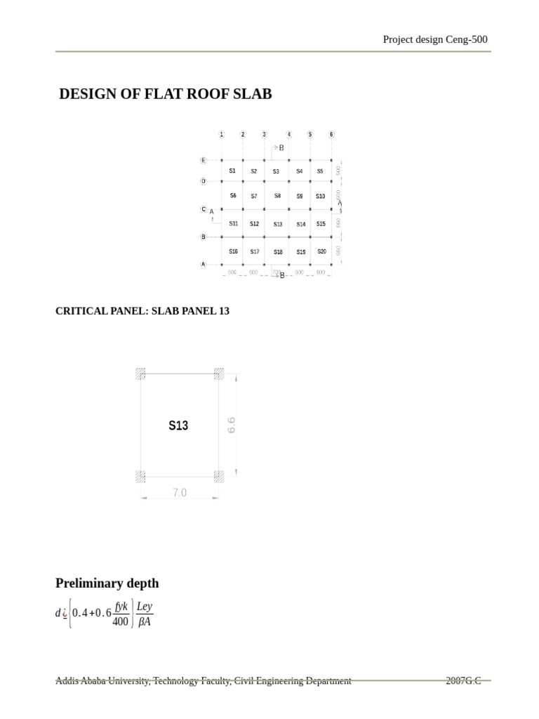 Flat Roof Slab Design Guide | PDF | Building | Materials