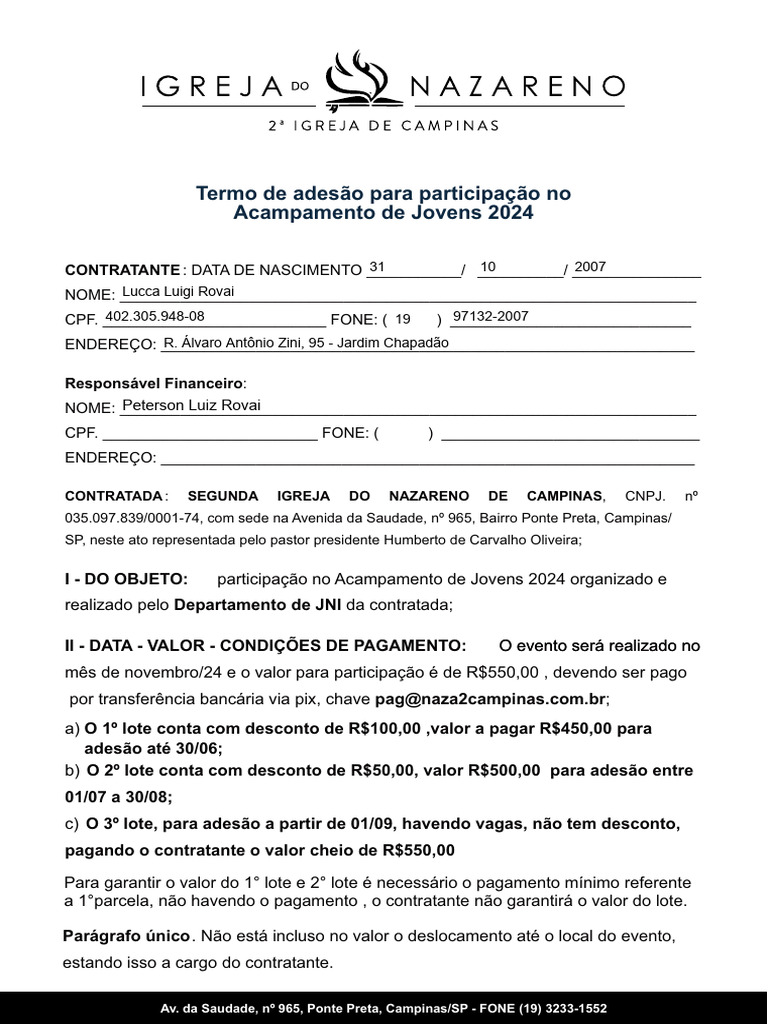 Contrato Acampa 2024[1] | PDF