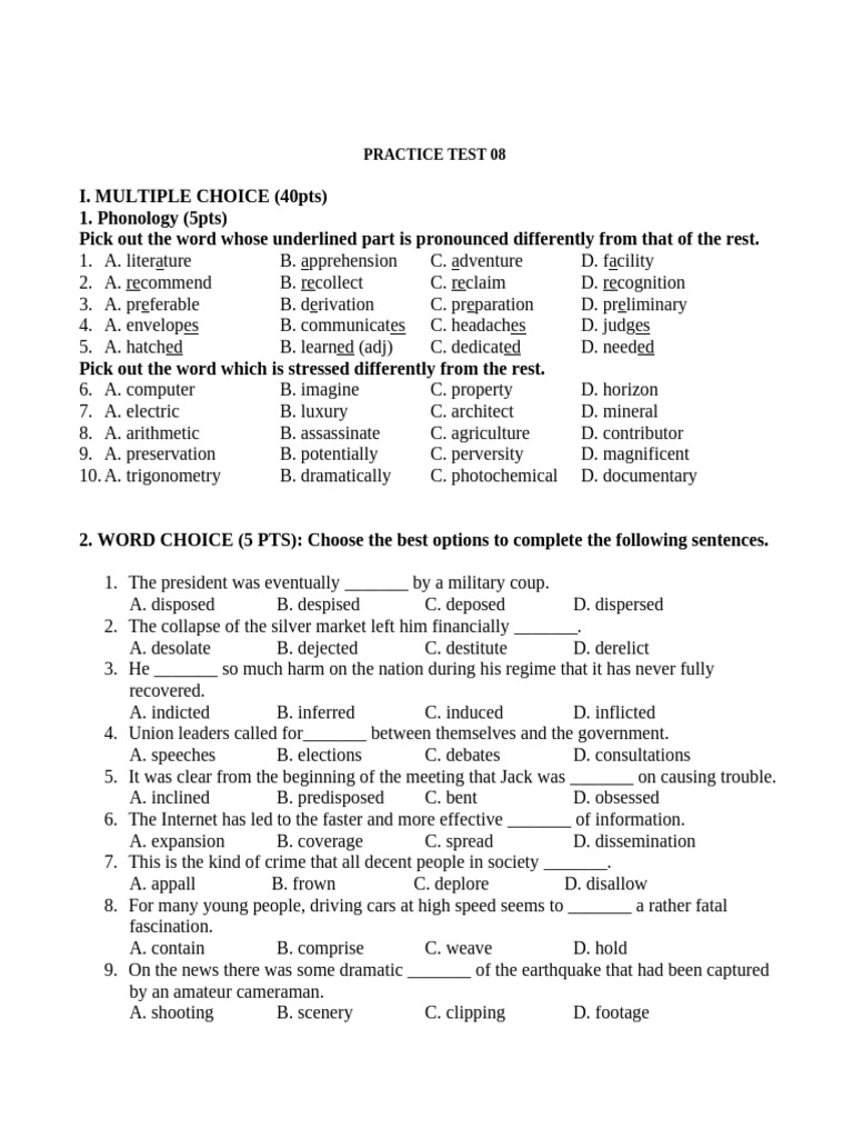 PRACTICE-TEST-8 | PDF