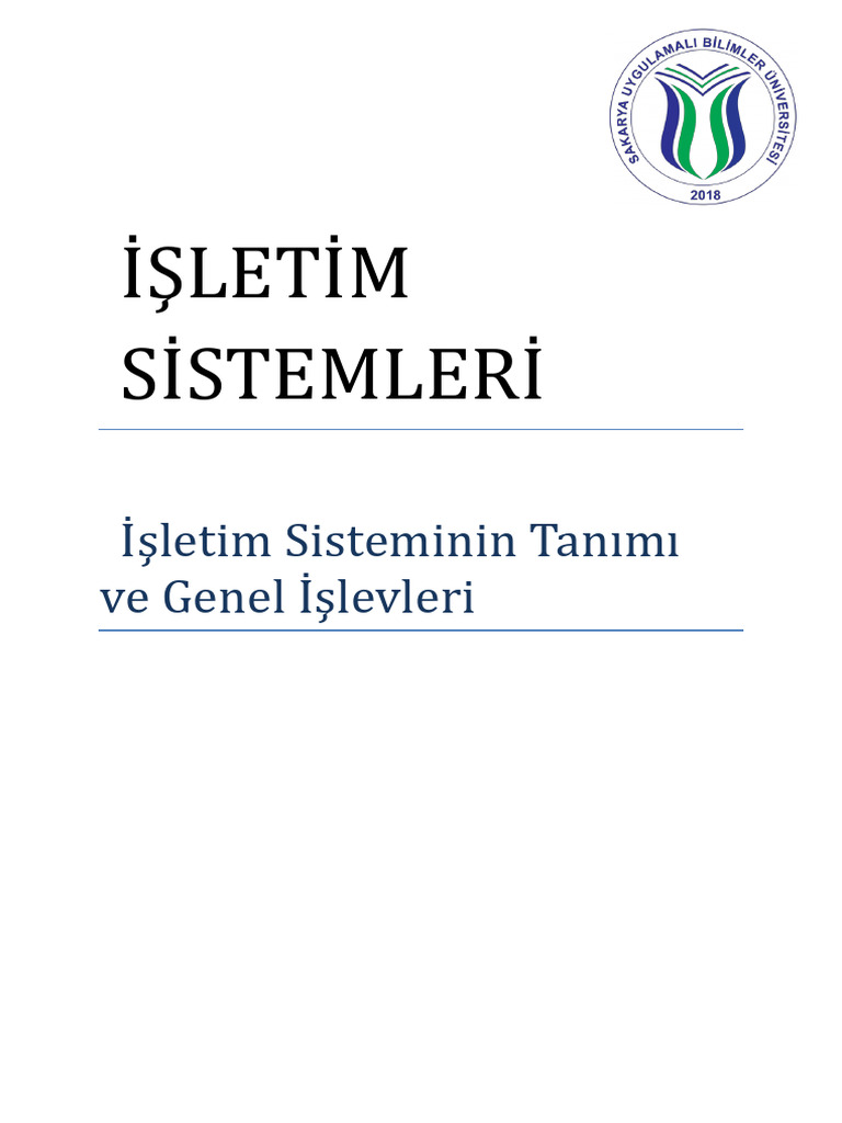 İşletim Sistemleri Tümü | PDF