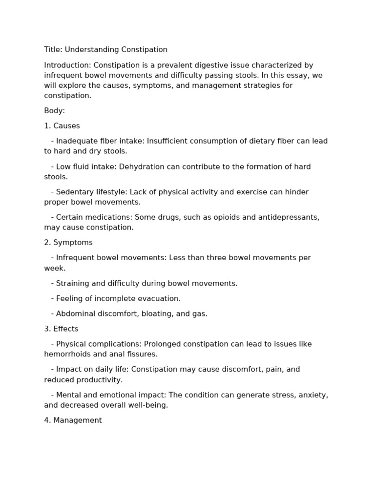 Constipation | PDF