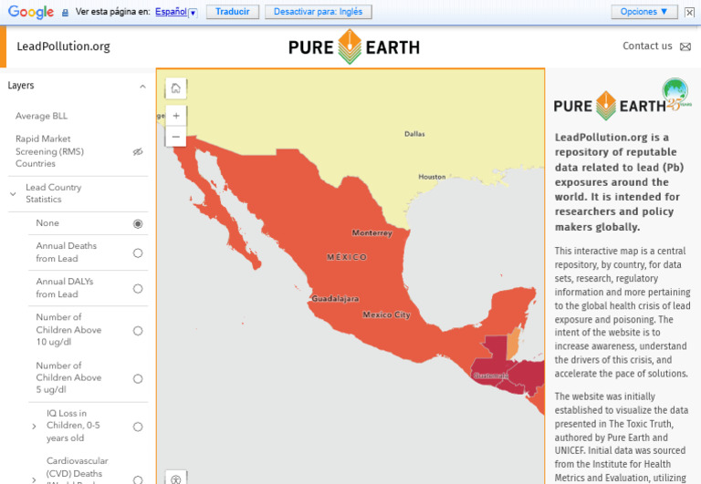 Global Lead Exposure Data Hub | PDF | Toxicology | Natural Environment