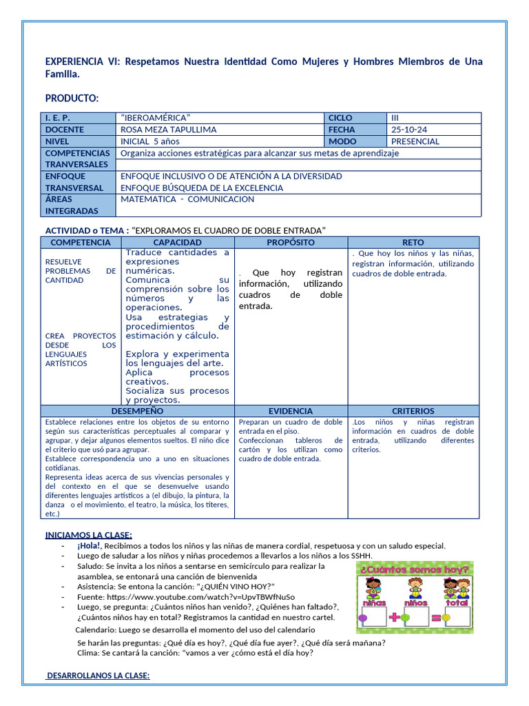 Actividades de Aprendizaje en Clase Infantil | PDF