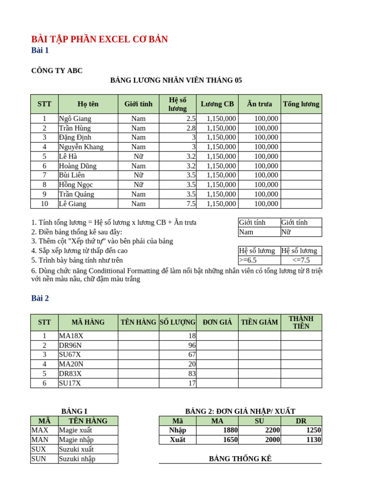 phamminhhong.a04.myexcel | PDF