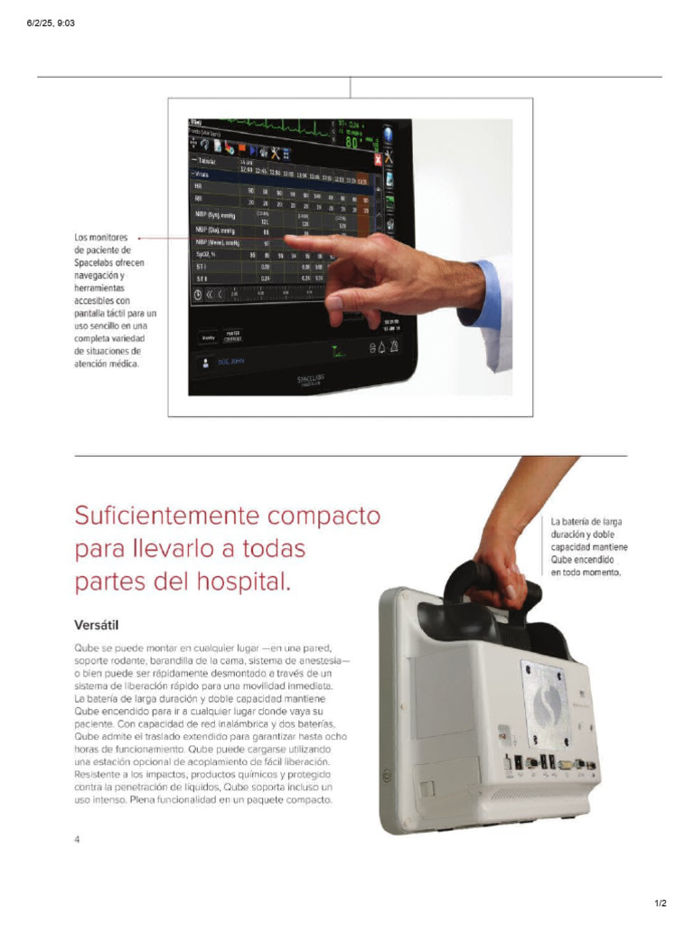 Monitor Spacelab | PDF