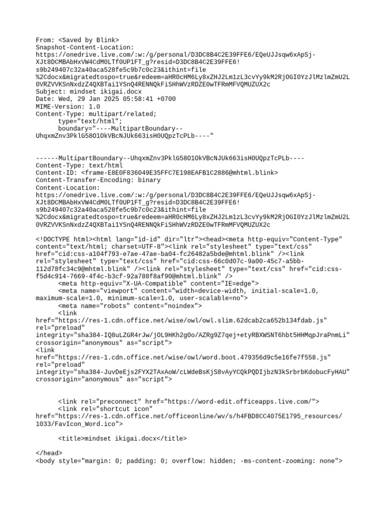 Mindset Ikigai | PDF | Html Element | Html