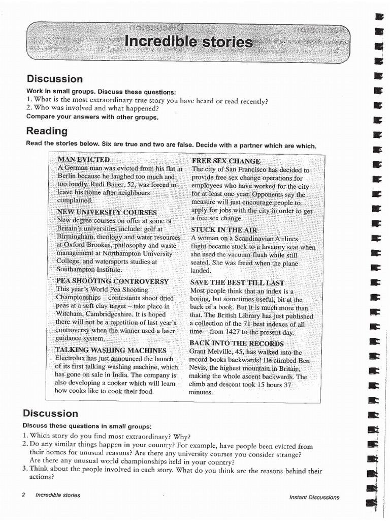 Incredible Stories | PDF