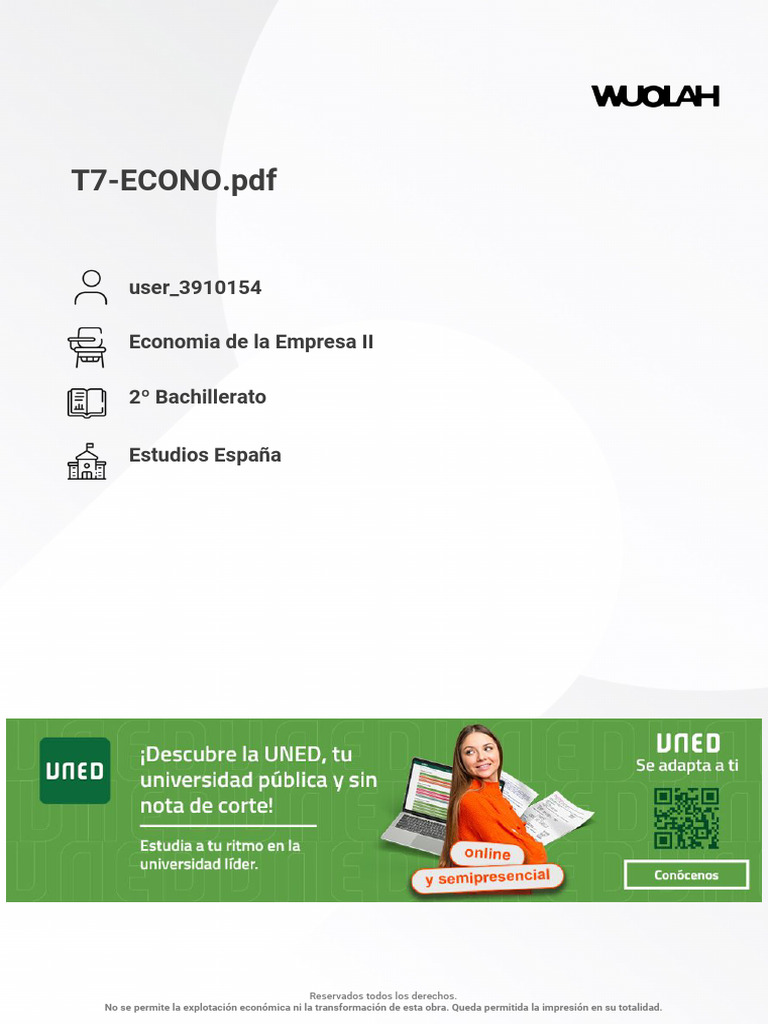 Wuolah Free T7 ECONO | PDF | Marketing | Mercado (economía)