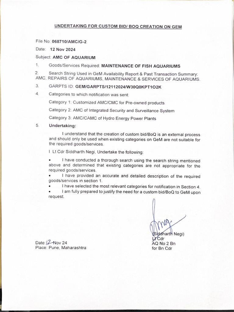 Gem Undertaking | PDF