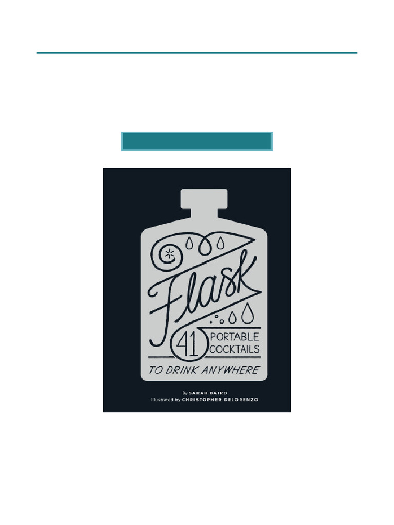 Editor's Pick Flask 41 Portable Cocktails To Drink Anywhere All Chapter ...