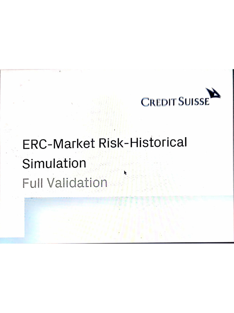 Historical Simulation Validation | PDF