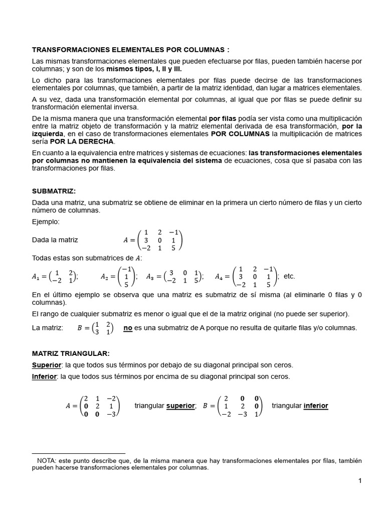 04_MATRICES-3 | PDF | Matriz (Matemáticas) | Análisis matemático