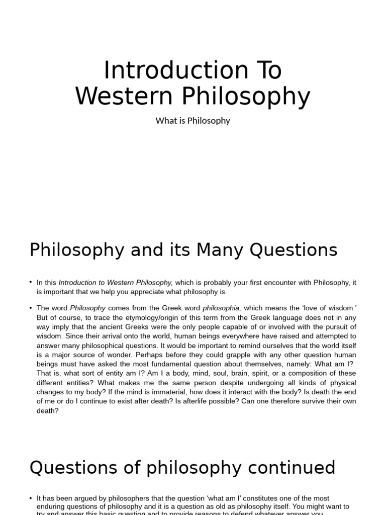 Introduction To Philosophy | PDF | Liberal Arts Education | Epistemology