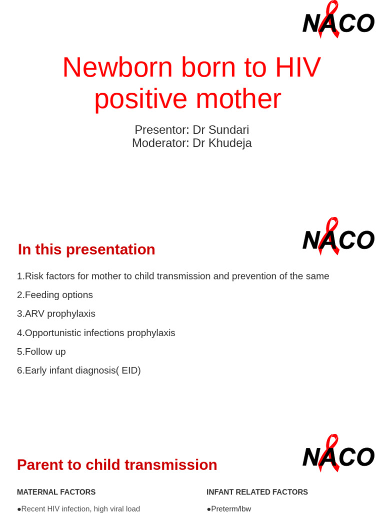 Newborn Born To Hiv Mother | PDF | Breastfeeding | Childbirth