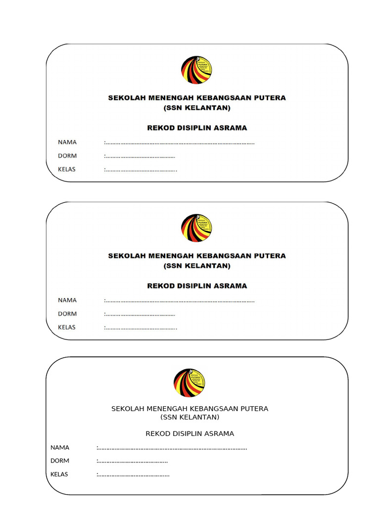 Tagging Fail Disiplin Asrama | PDF