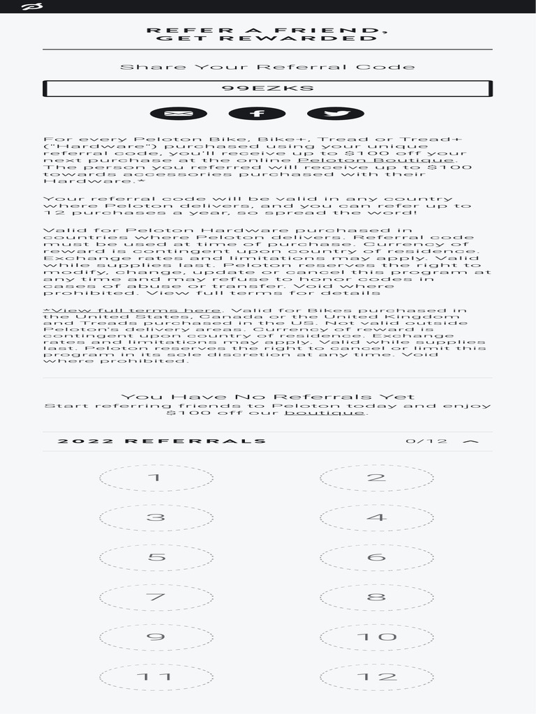 Peloton® Referrals | PDF