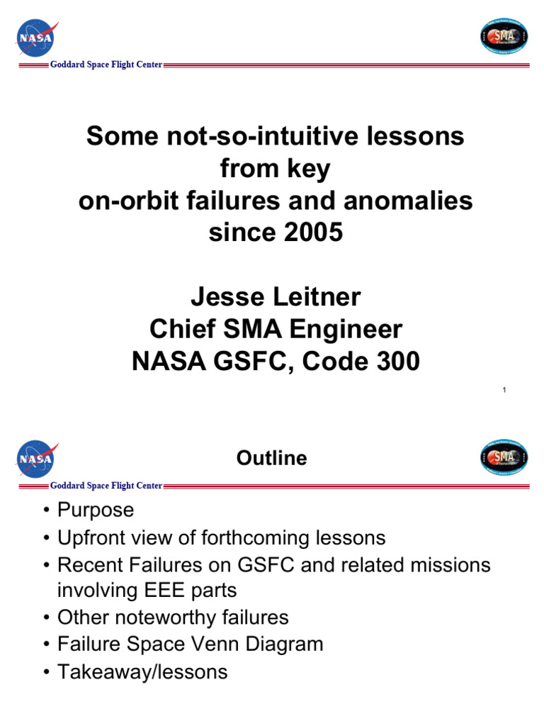 Recent Mission Failures 06 22 | PDF | Goddard Space Flight Center ...