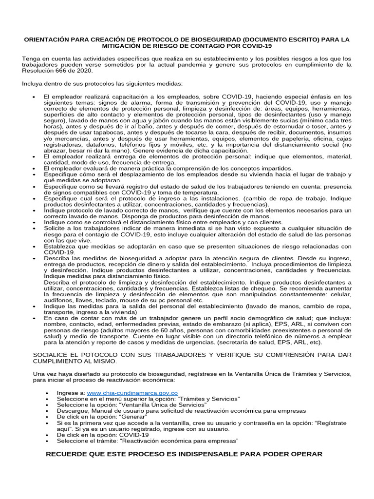 ORIENTACIÓN PROTOCOLO DE BIOSEGURIDAD | PDF | Lavado de manos