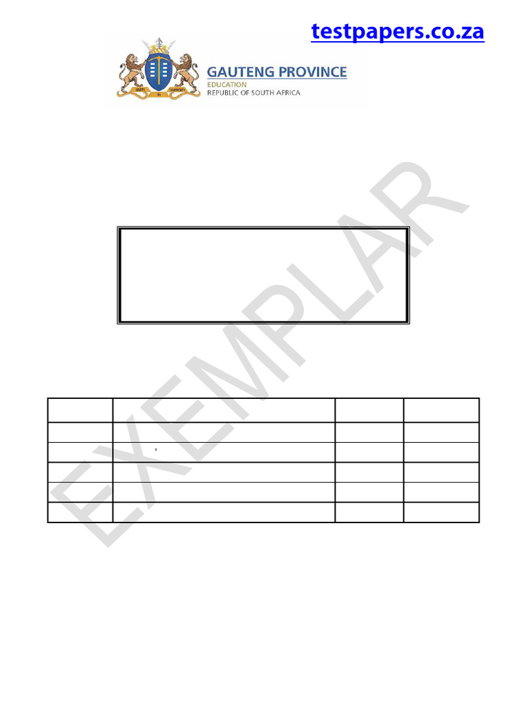 Gr10 Acc P2 (English) 2020 Exemplars Answer Book | PDF | Depreciation | Book Value