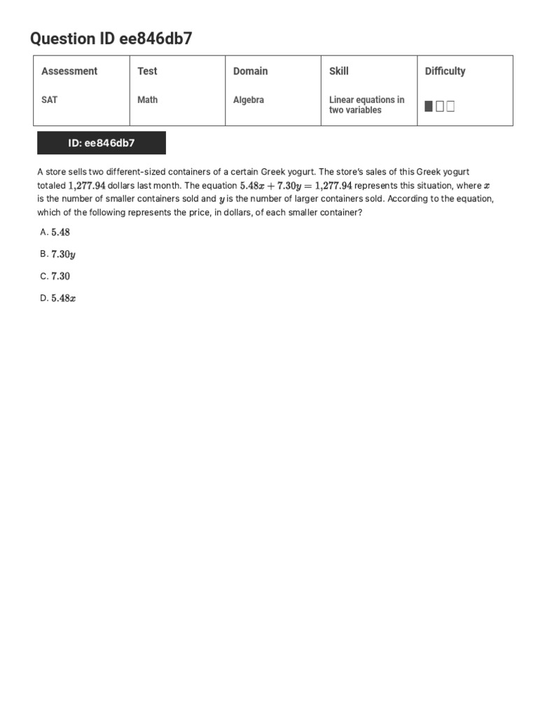 Linear Equations in Two Variables 1y | PDF | Equations | Algebra