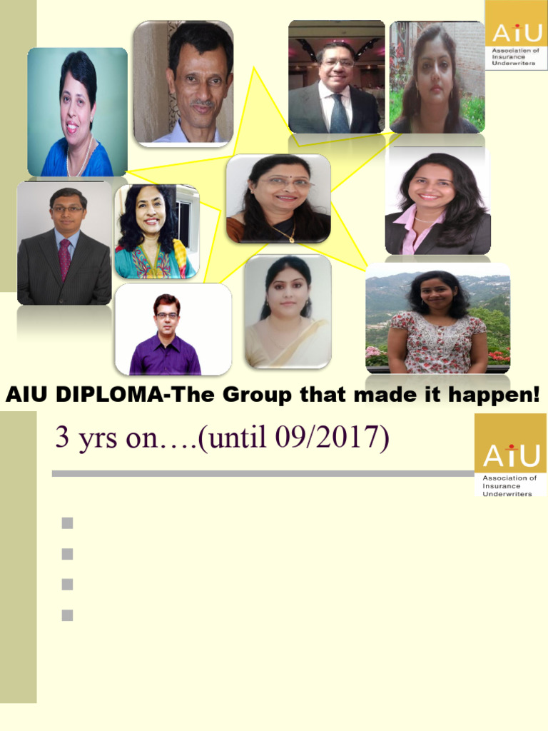 AIU DIPLOMA-The Group That Made It Happen! | PDF | Private Sector | Risk