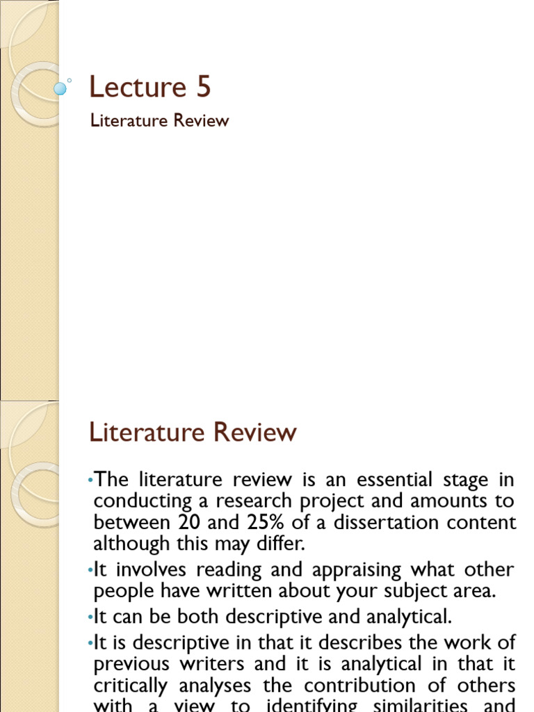 Lecture 5 Literature Review 4 - 2 | PDF | Literature Review | Coast