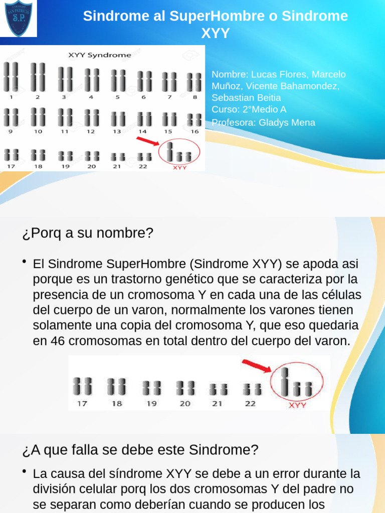 Sindrome Al SuperHombre o Sindrome XYY | PDF