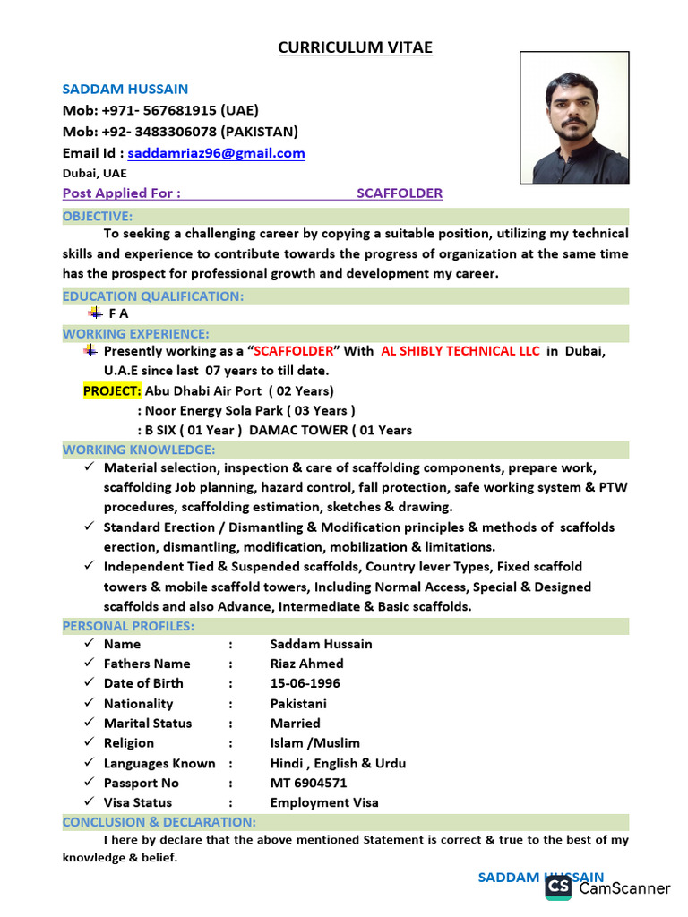 Saddam Hussain | PDF