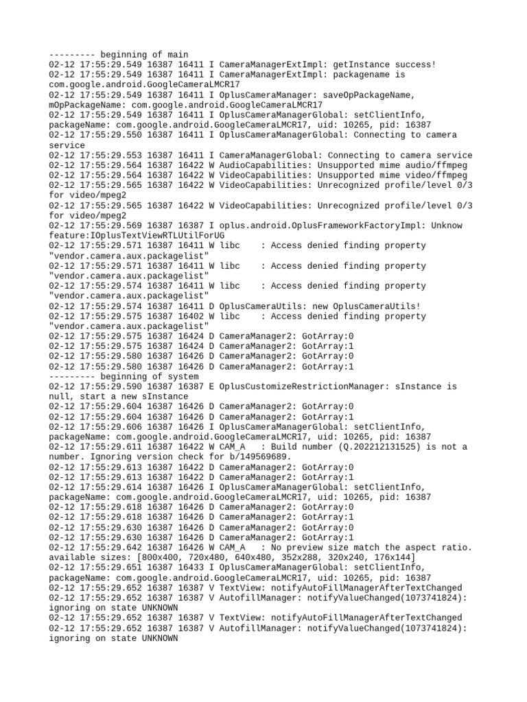 Logcat 1739361329461 | PDF | Computing | Software