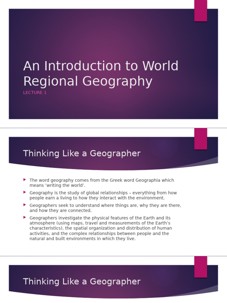Understanding World Regional Geography | PDF | Geography | Gross ...