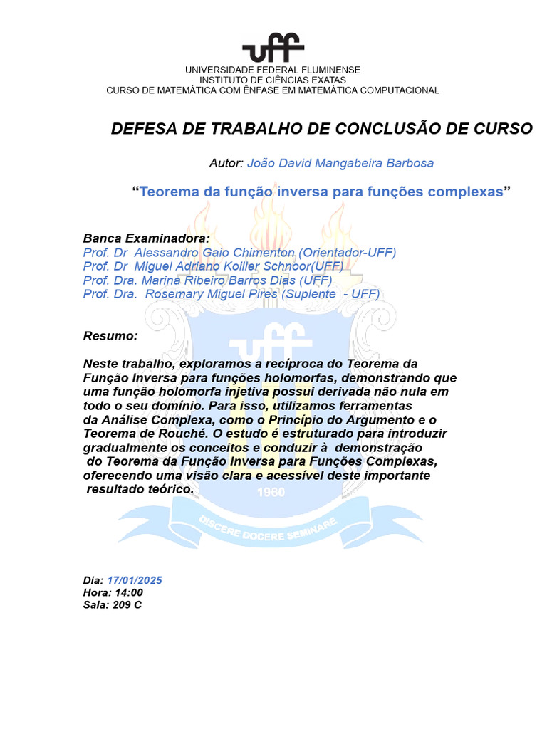Modelo Poster Divulgacao TCC | PDF