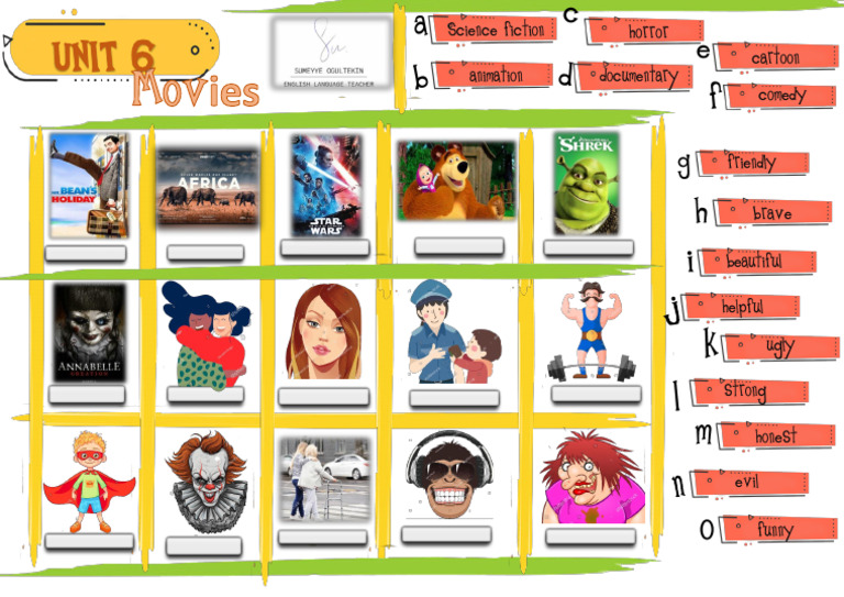 5.6 Movies Worksheet (Sümeyye OĞULTEKİN) | PDF