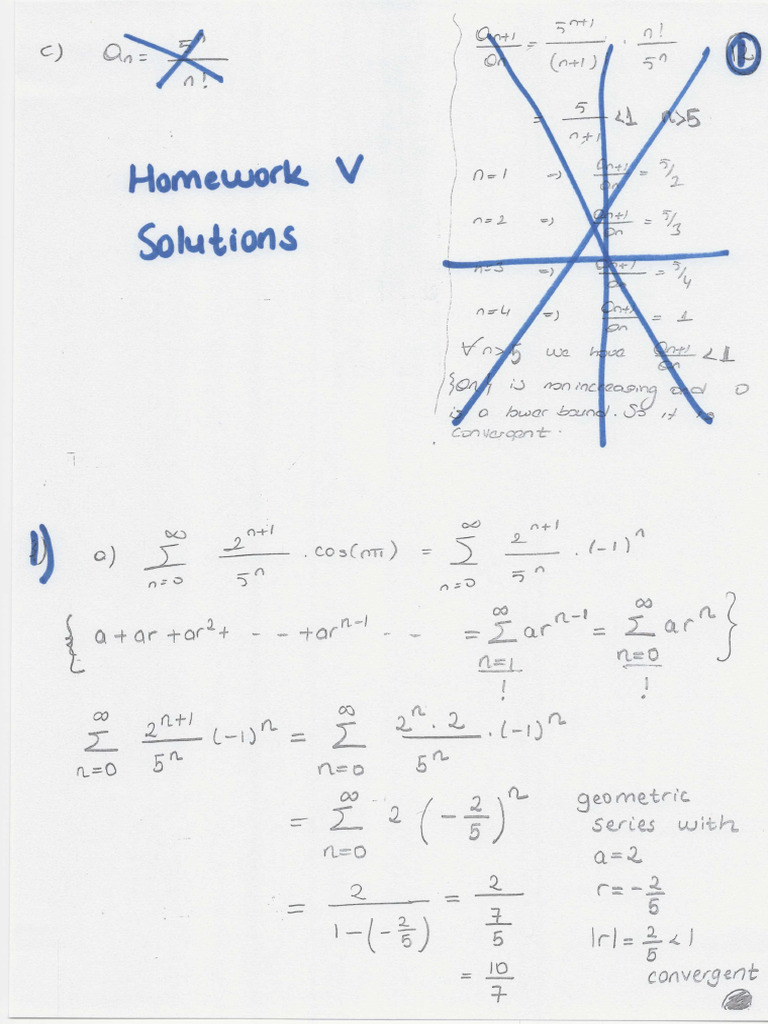 Calculus II - Series Solutions | PDF