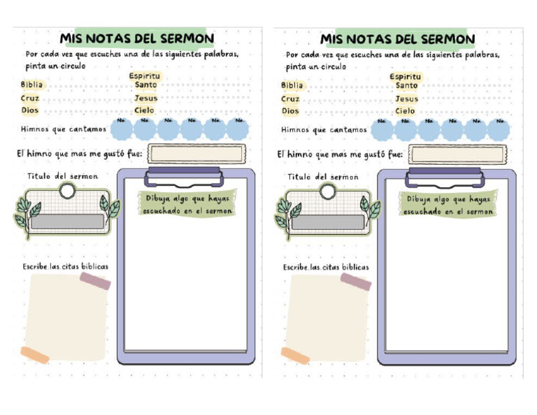 Mis Notas Del Sermón | PDF