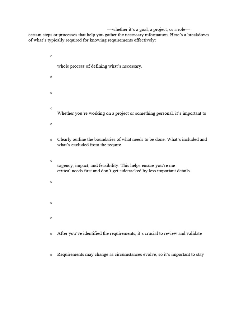 Effective Steps to Identify Requirements | PDF | Goal | Information