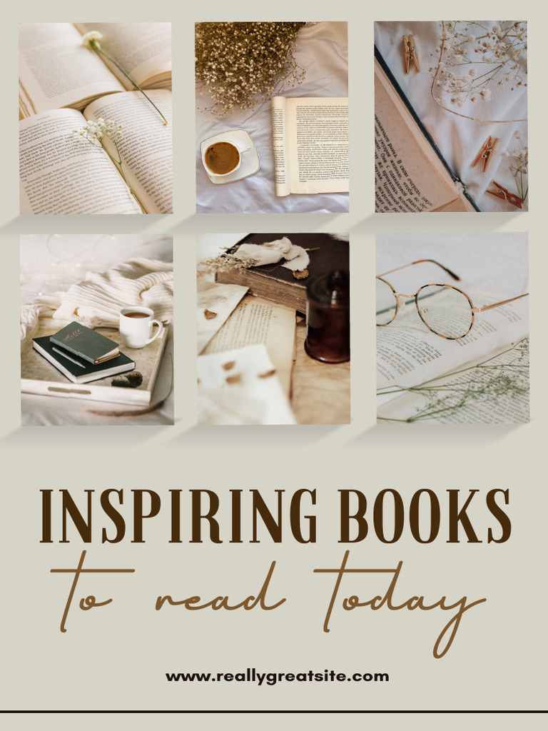 Inspirational Books To Read Recommendation Promotion On Pinterest With ...