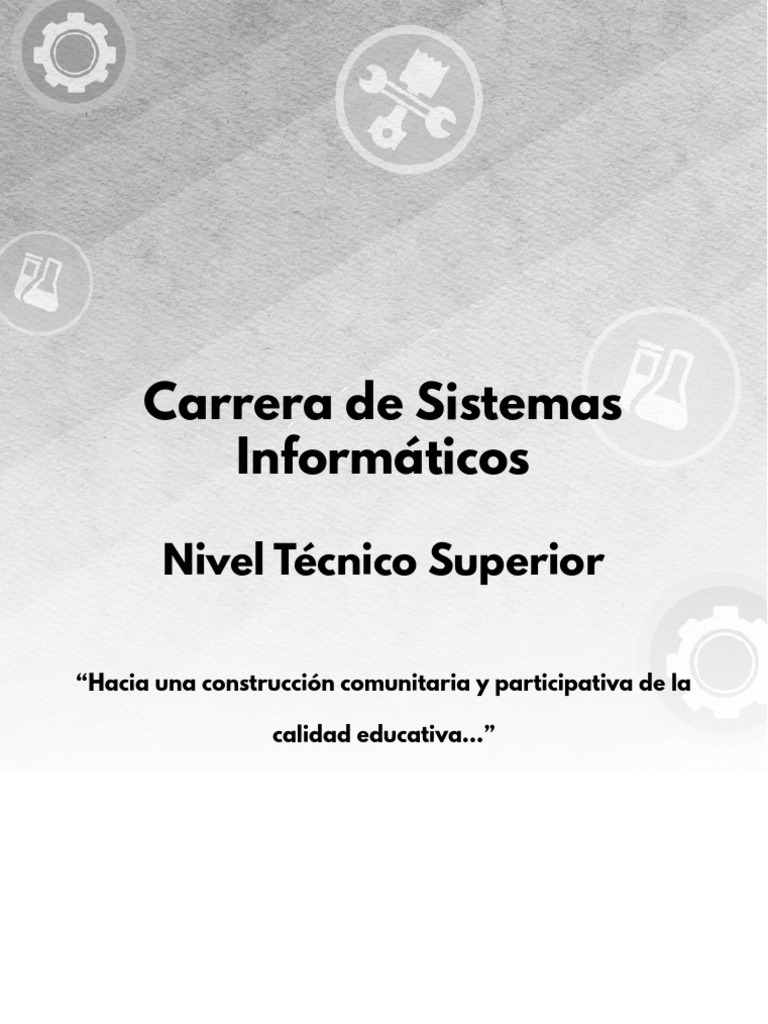 Carrera de Técnico en Sistemas Informáticos | PDF | Informática | Software
