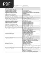 List of Theorems and Postulates | PDF | Rectangle | Triangle